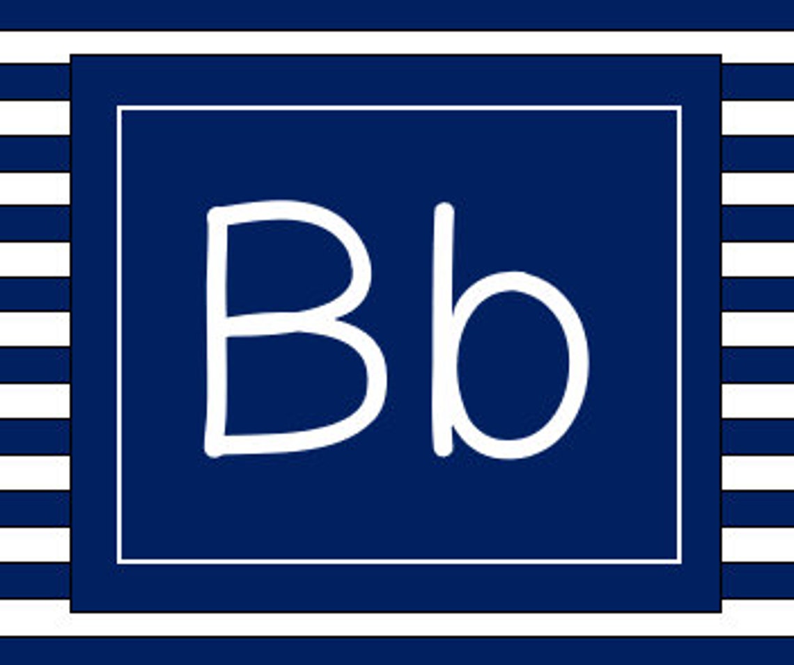 Navy Classroom Theme Decor Printable Blue Classroom Teacher | Etsy