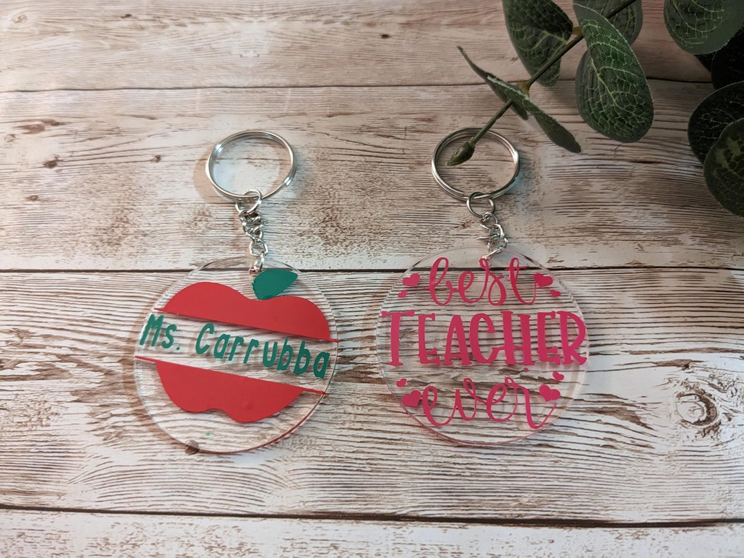 Teacher Keychain Back to School Gift for Teacher Educator Bag Accessory ...