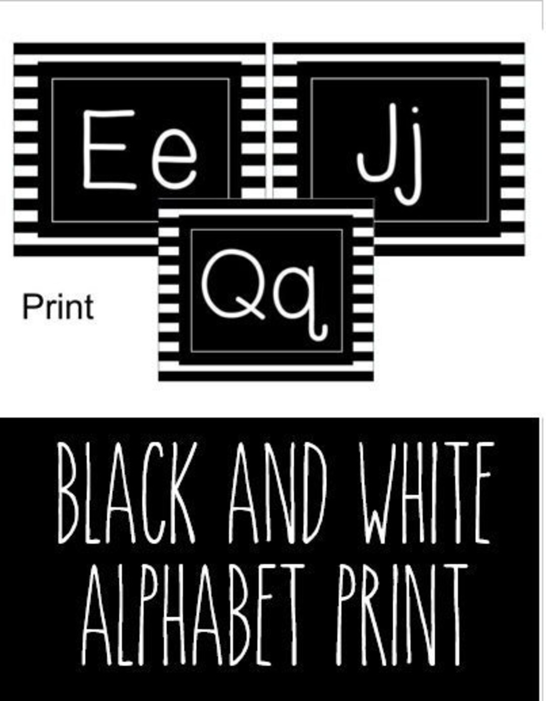 Classroom Alphabet in Print Farmhouse Classroom Alphabet Modern ...