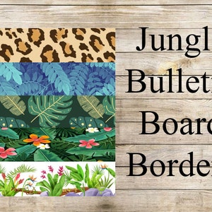 Jungle Classroom Borders Printable Bulletin Board Border Jungle Class ...
