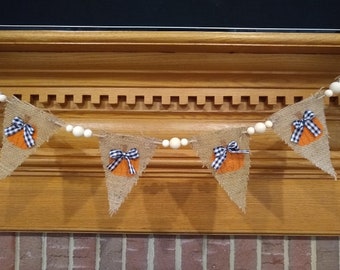 Fall Burlap Banner - Etsy