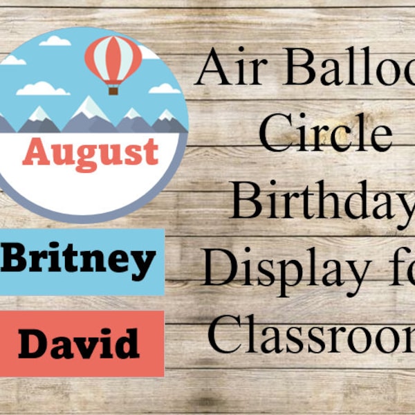 Hot Air Balloon Birthday Board - Etsy