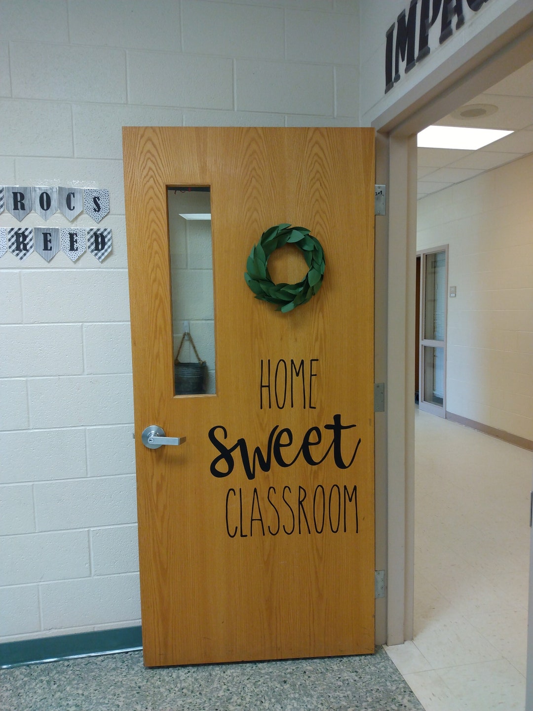 Classroom Door Sign Farmhouse Classroom Decor Home Sweet Classroom ...