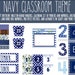 Navy Classroom Theme Decor Printable Blue Classroom Teacher - Etsy
