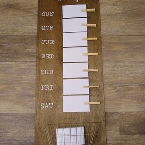Weekly Menu Board Display With Basket and Digital Printable Meal Cards ...