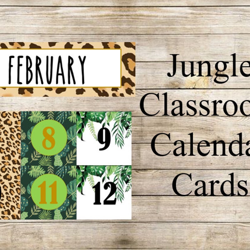 Jungle Classroom - Etsy