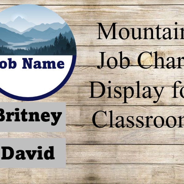 Classroom Jobs Chart - Etsy