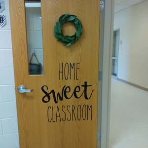 Classroom Door Sign Farmhouse Classroom Decor Home Sweet Classroom ...