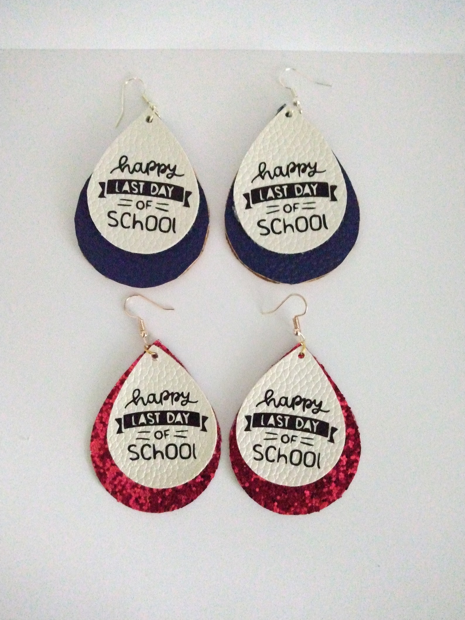 Last Day of School Teacher Earrings End of School Spirited - Etsy