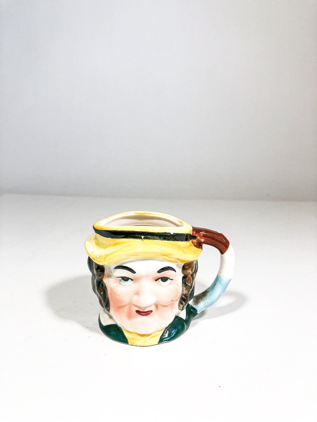 Woman Figurine Toby Mug Cup Toby Face Mug Cup Hand Painted - Etsy