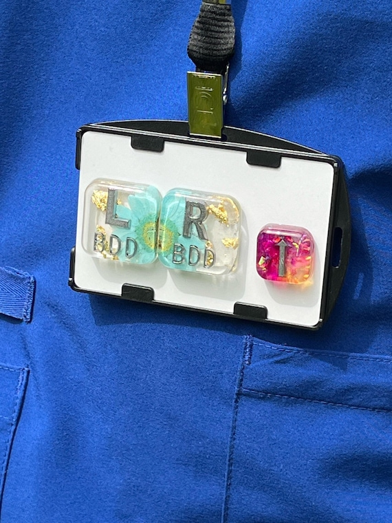 Xray Marker Card and ID Badge Holder Double Sided Vertical - Etsy