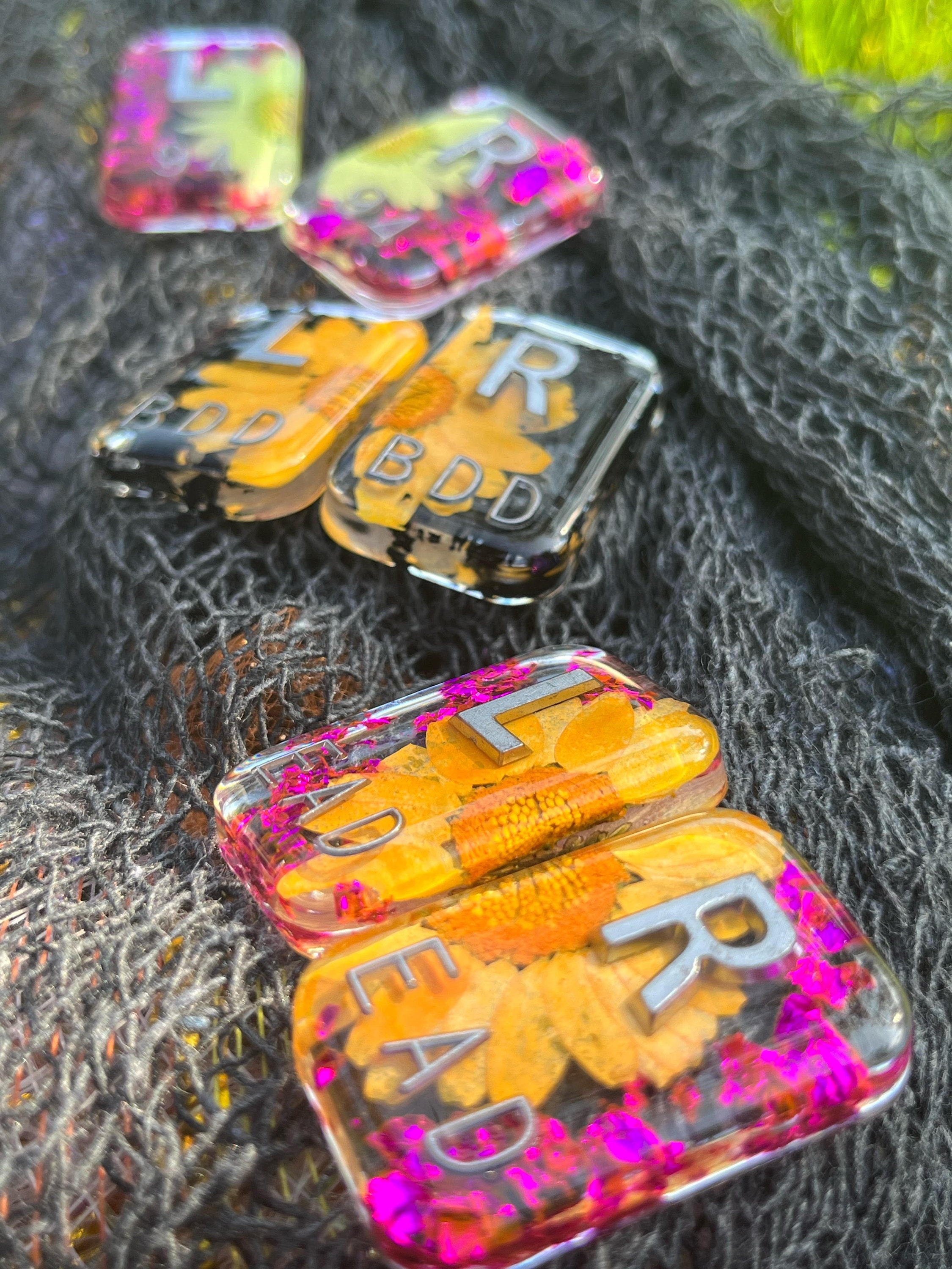 Halloween Flower Xray Markers, Rectangle, 2-3 Initials, Fall Daisy ...