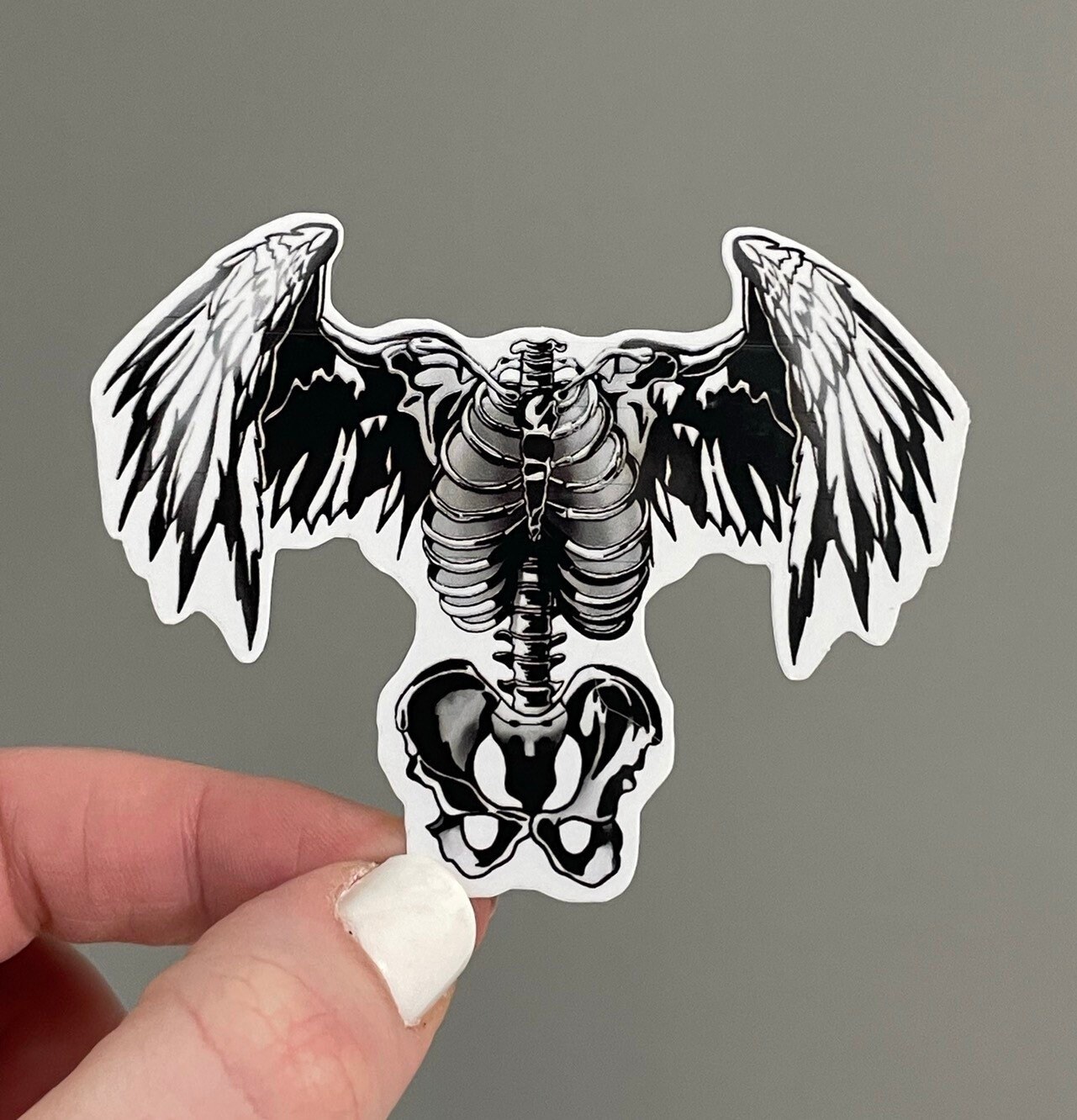 Skeleton Wings Tattoo
