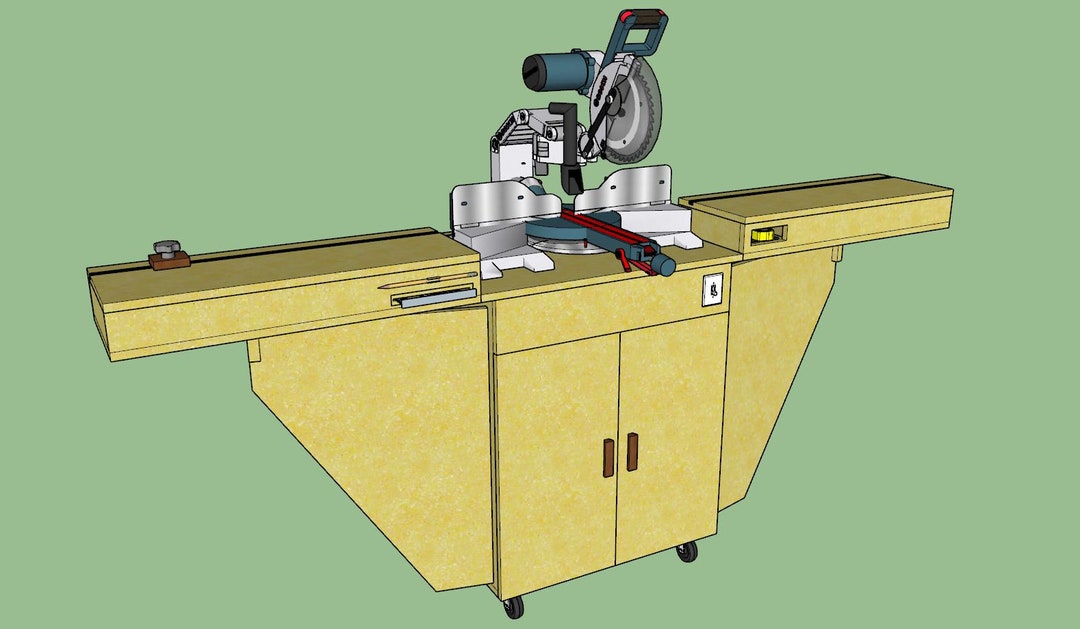 DIGITAL PLANS: Fisher's Mobile Miter Station - Etsy
