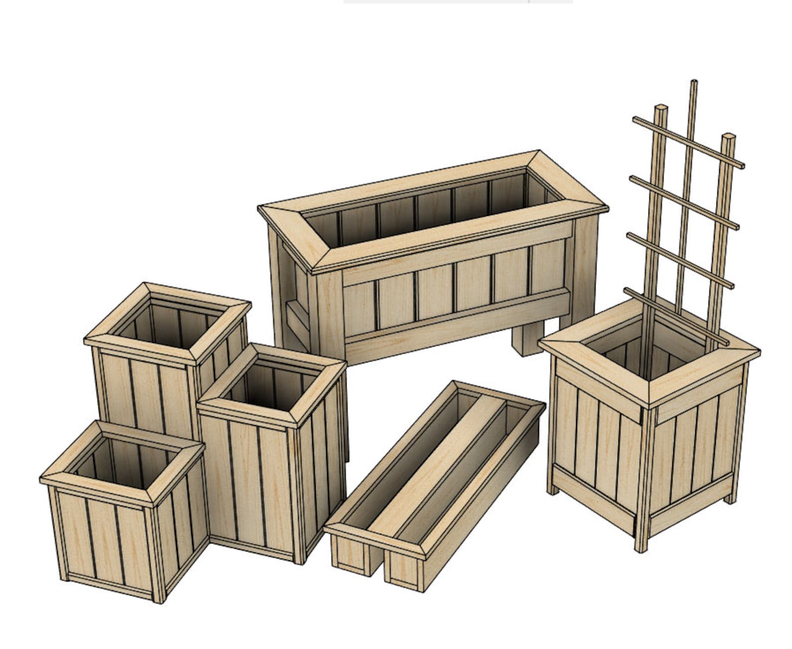 DIGITAL PLANS: Fisher's Planters - Etsy