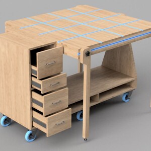 DIGITAL PLANS: Fisher's Mobile Assembly Table - Etsy
