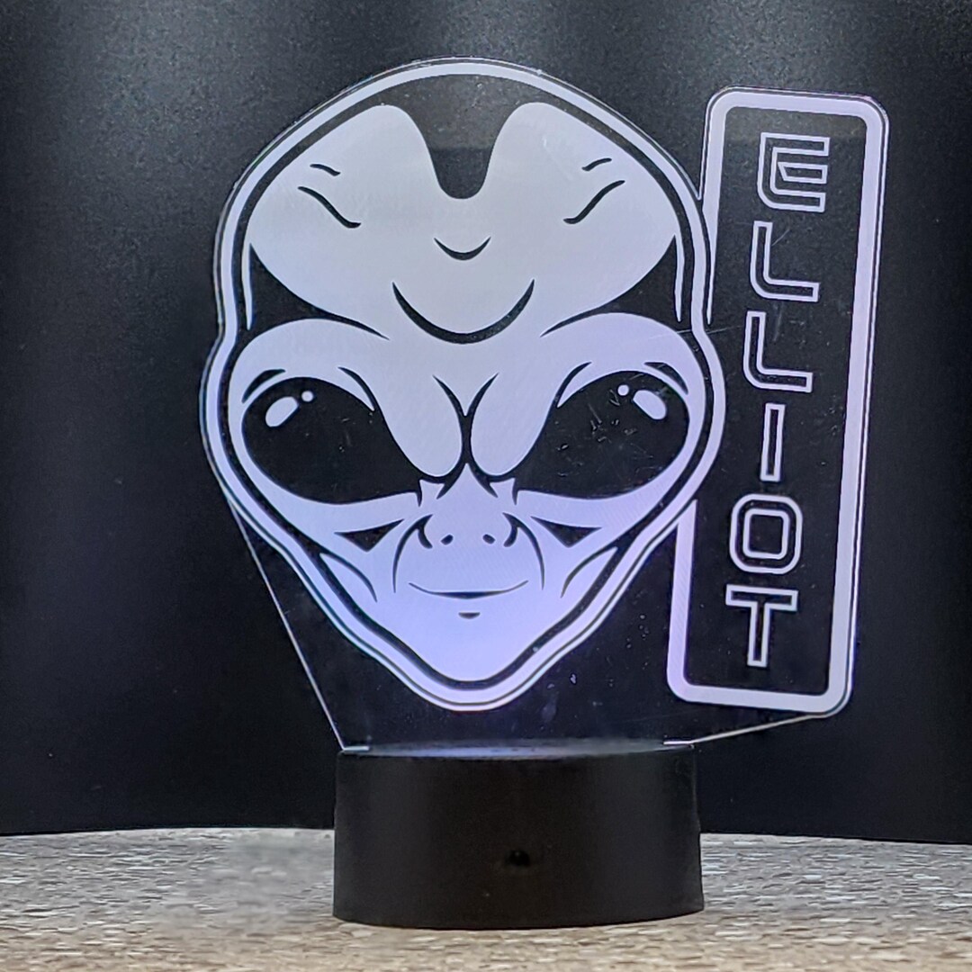 Cool Alien Nightlight With Remote, Custom Name Alien Night Light, Neon ...