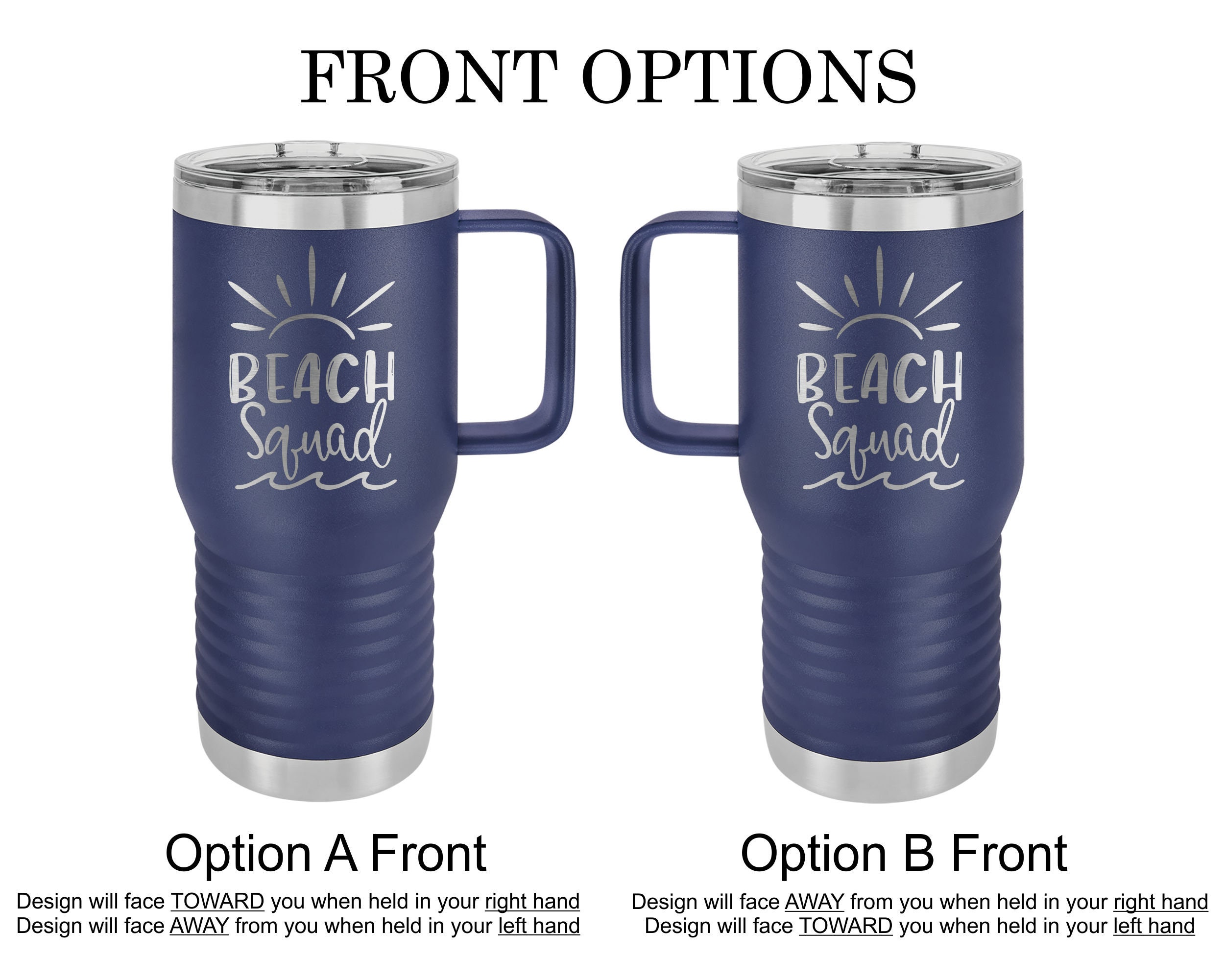 Personalized Beach Vacation Travel Mug 20 Oz Polar Camel - Etsy