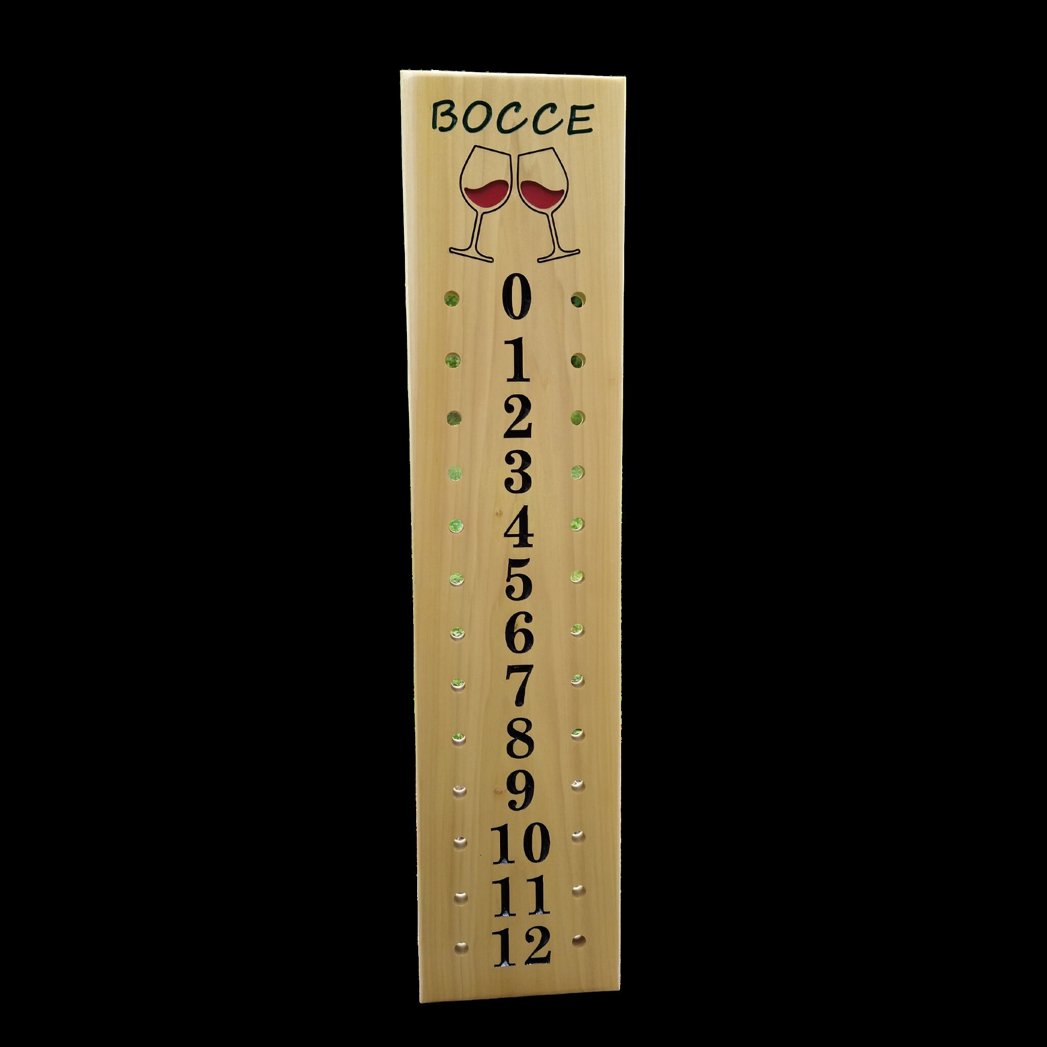 Bocce Scoreboard | Wine Glasses Engraved Image | Cornhole | Backyard ...