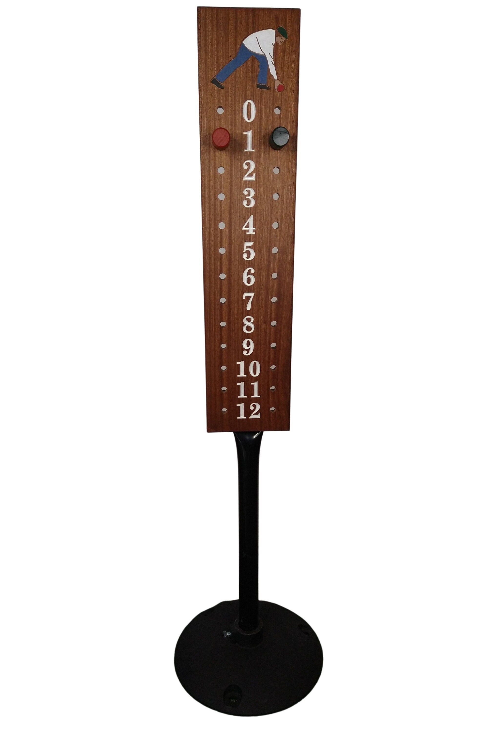 Bocce Scoreboard | Engraved Gentleman Image for Classic Style & Fun ...
