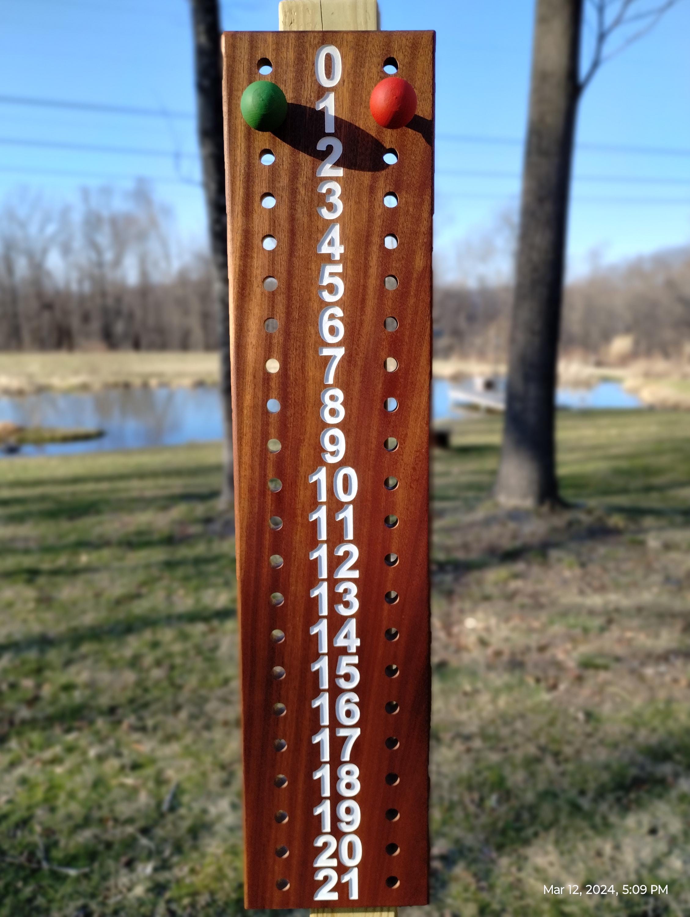 Bocce Scoreboard With Portable Stand. - Etsy