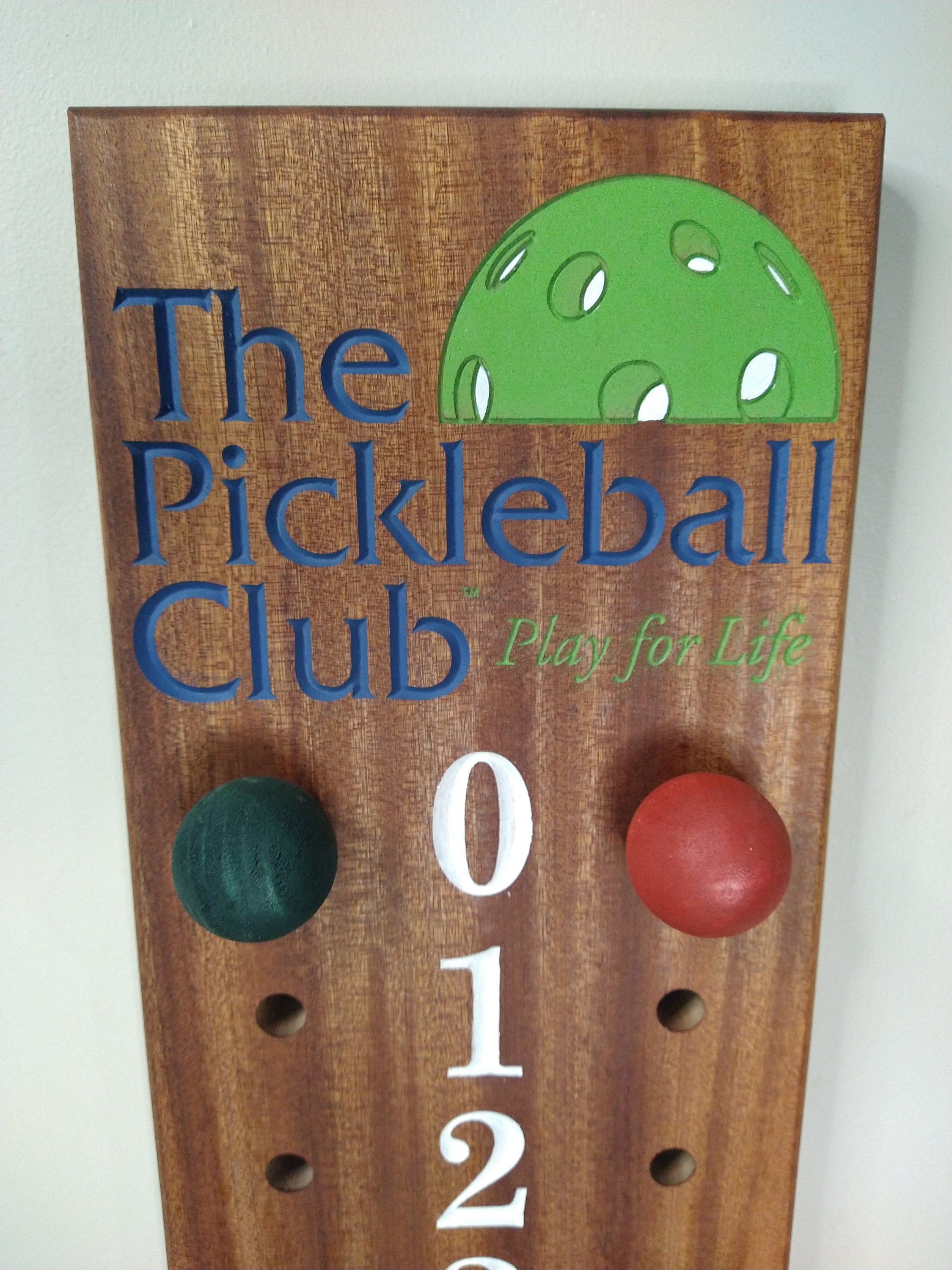 Personalized Bocce Scoreboard | Custom Logo Engraved | XL Size ...