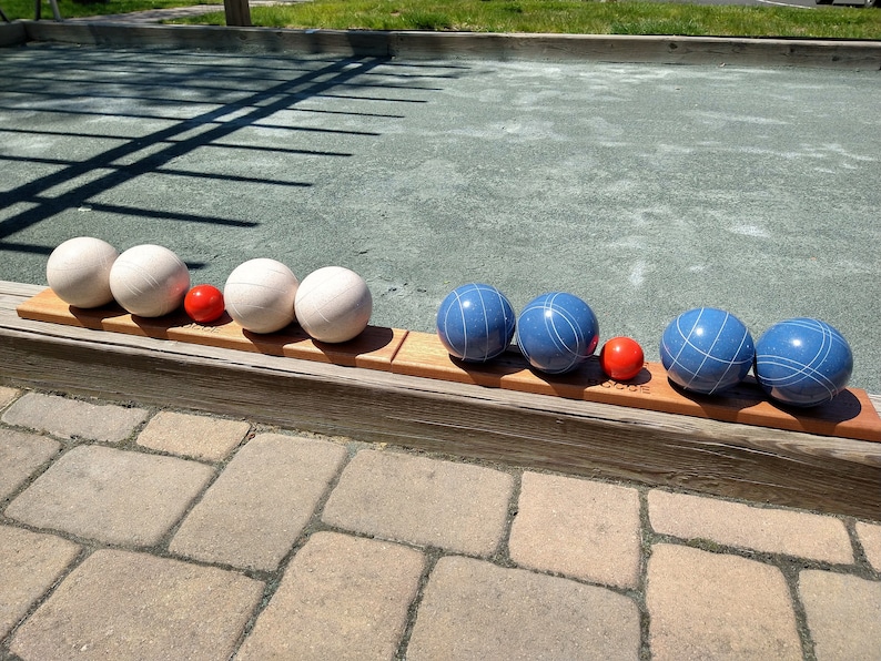 Mahogany Bocce Ball Holders: Teak Oil Finish, Set of 2 - Etsy