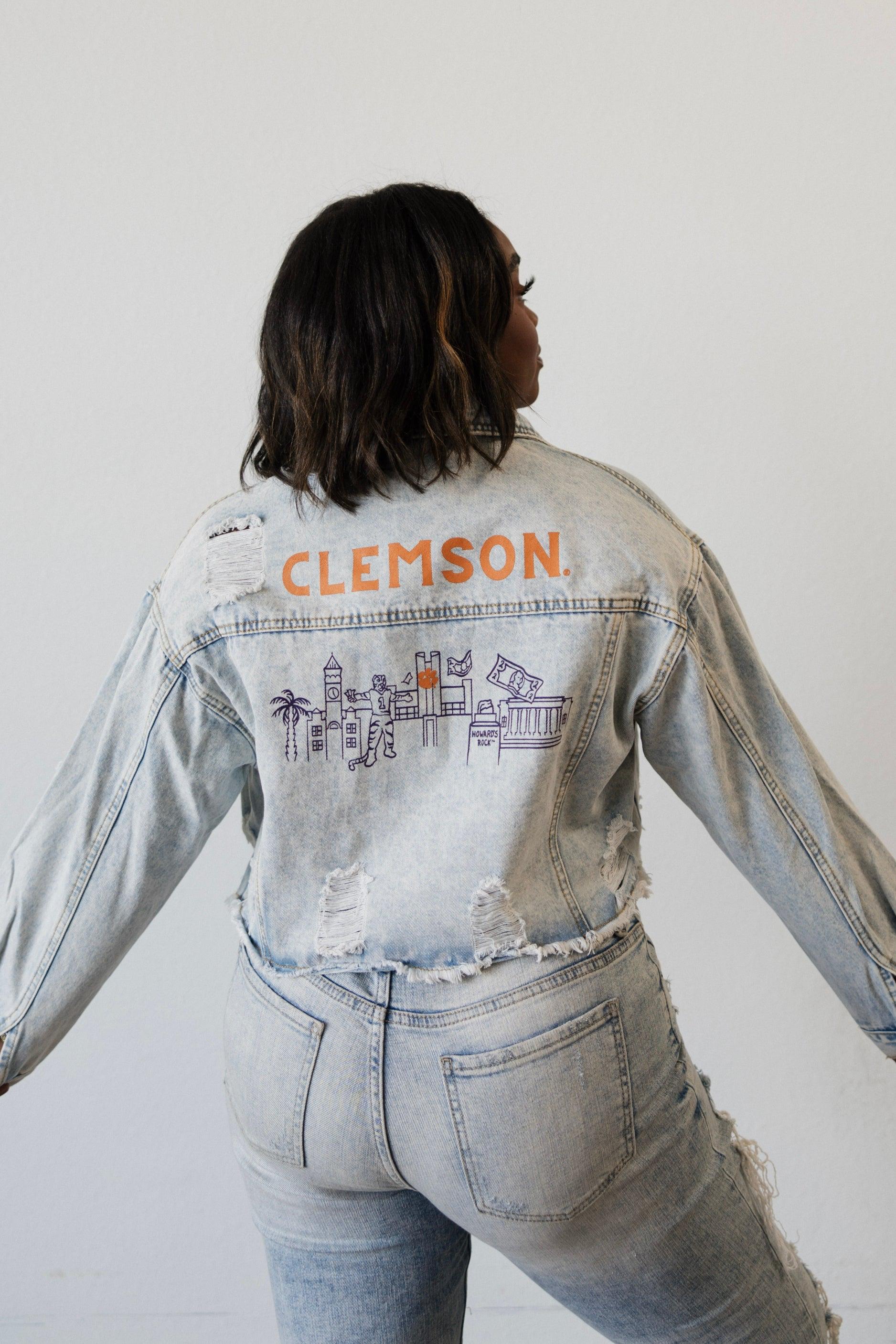 Clemson University Campus Classic Denim Jacket - Etsy