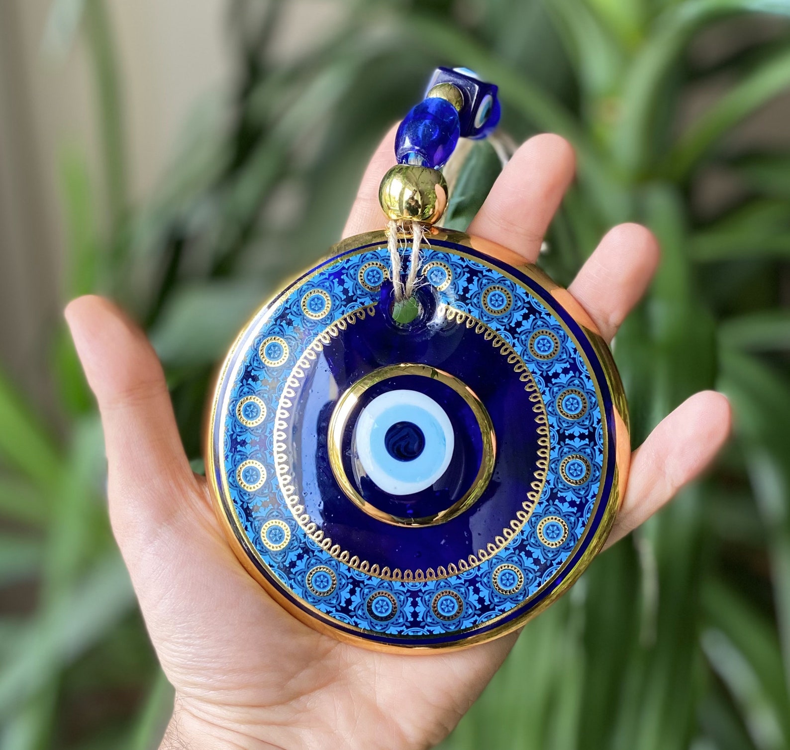 Large Round Evil Eye Wall Hanging, Nazar Boncuk, Amulet Talisman ... Large Round Evil Eye Wall Hanging, Nazar Boncuk, Amulet Talisman ...