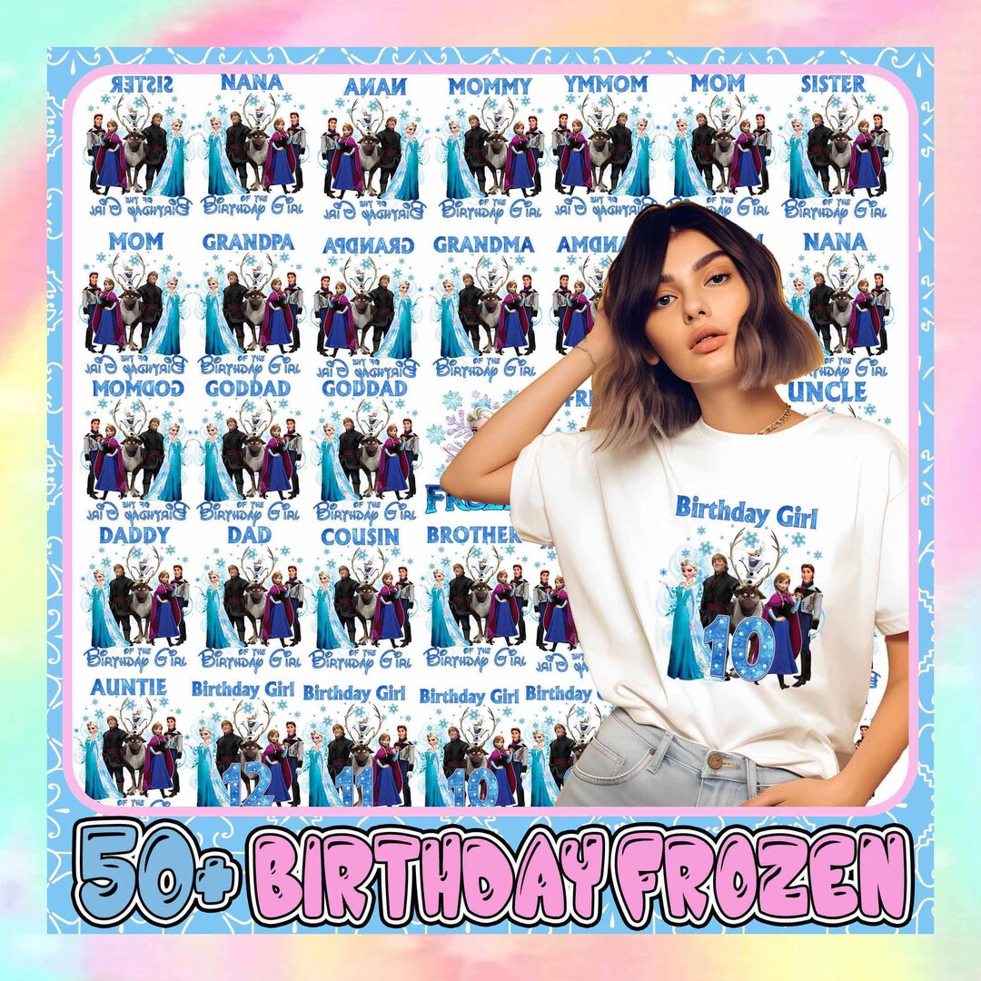 Frozen Svg Bundle, Frozen Png Bundle, Frozen Bundle, Froze Birthday Svg ...