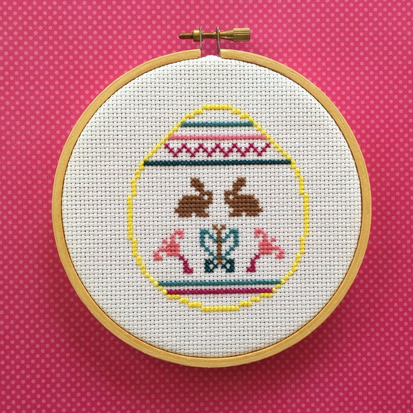 Easter Egg Cross Stitch Pattern - Etsy