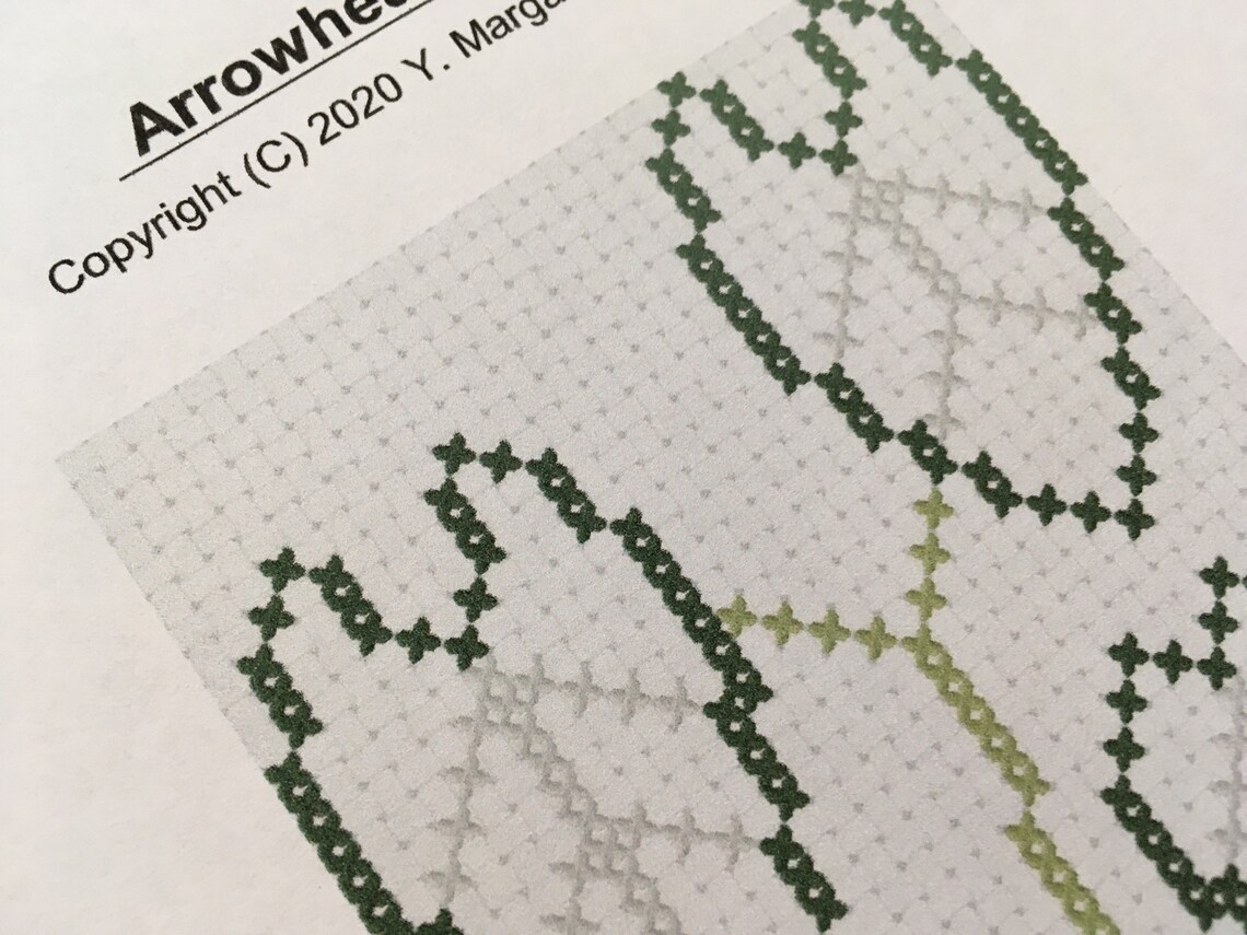 Arrowhead Plant Houseplant Cross Stitch Pattern Instant Digital ...