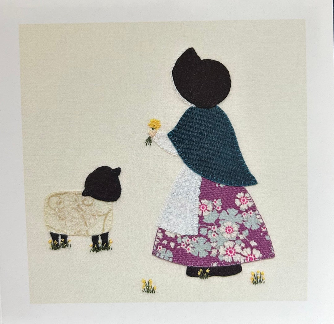 Ladi Fach Cymreig A’i Oen - Little Welsh Lady and Her Lamb - Etsy UK