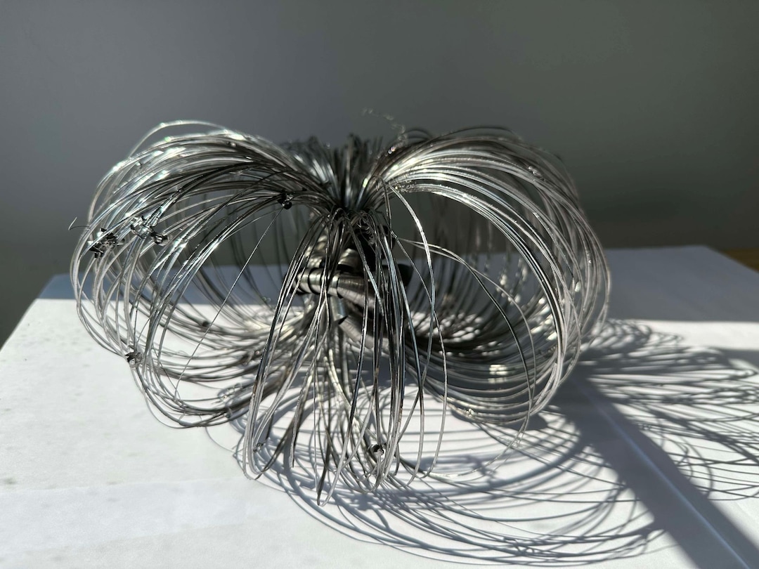 Round Metal Sculpture - Etsy