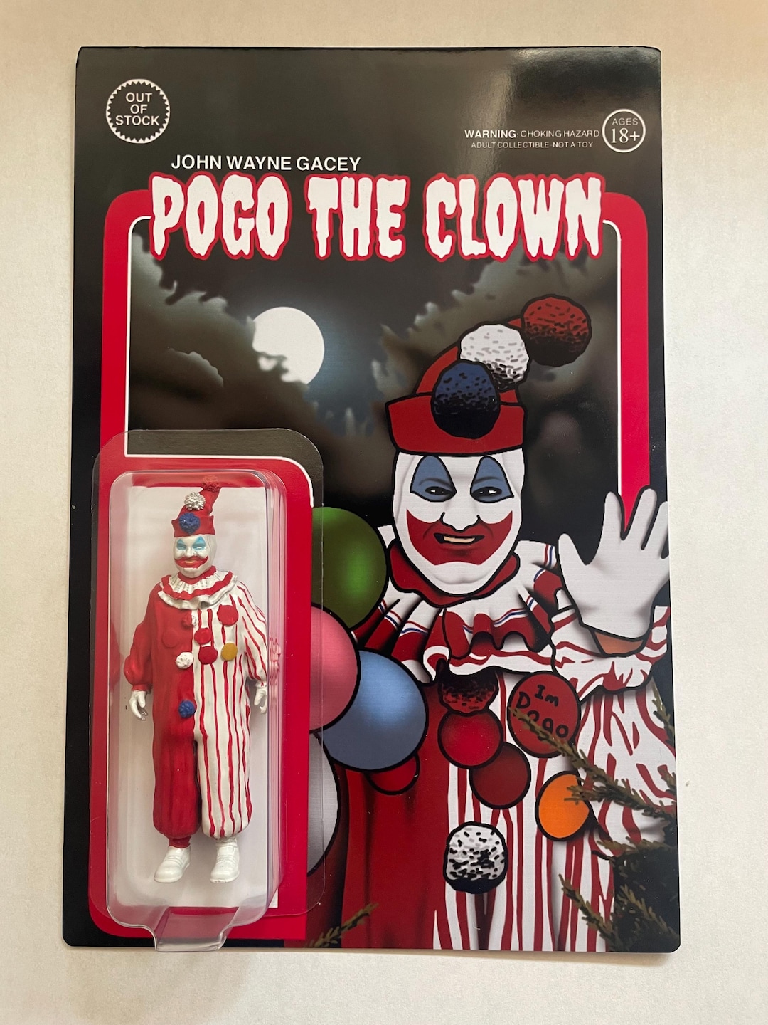 John Wayne Gacy 'pogo the Clown' Display Figure - Etsy
