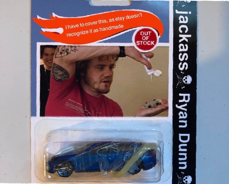 Jackass Ryan Dunn Blue Car - Handmade Condom Edition - Etsy
