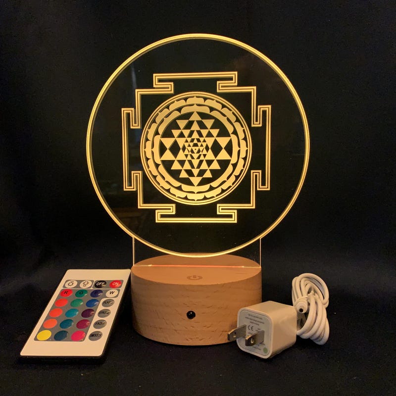 Sacred Geometry Lamp - Etsy