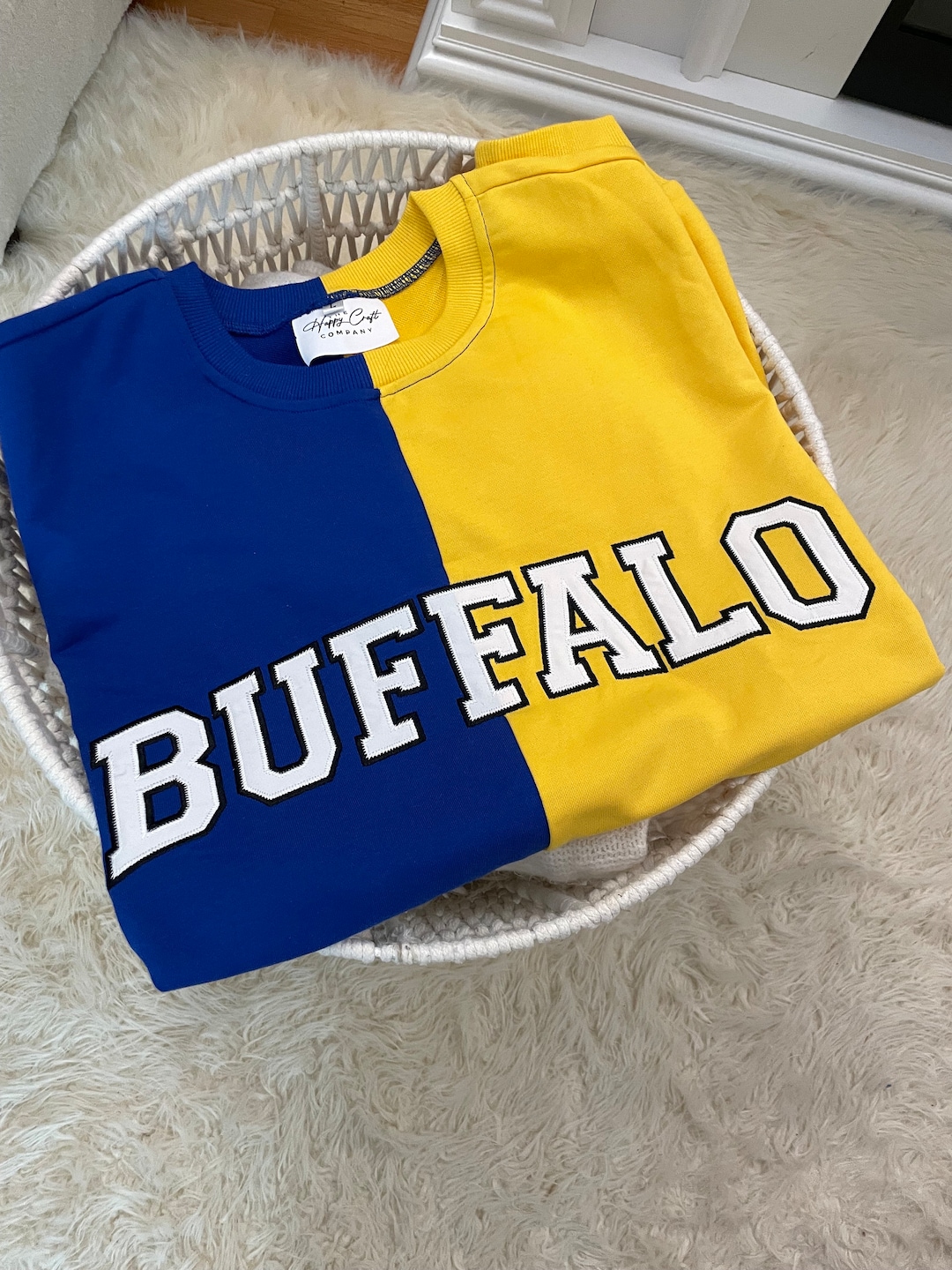 BUFFALO SPLIT CREW | Buffalo Sabres Sweatshirt | Two Tone | Mafia ...