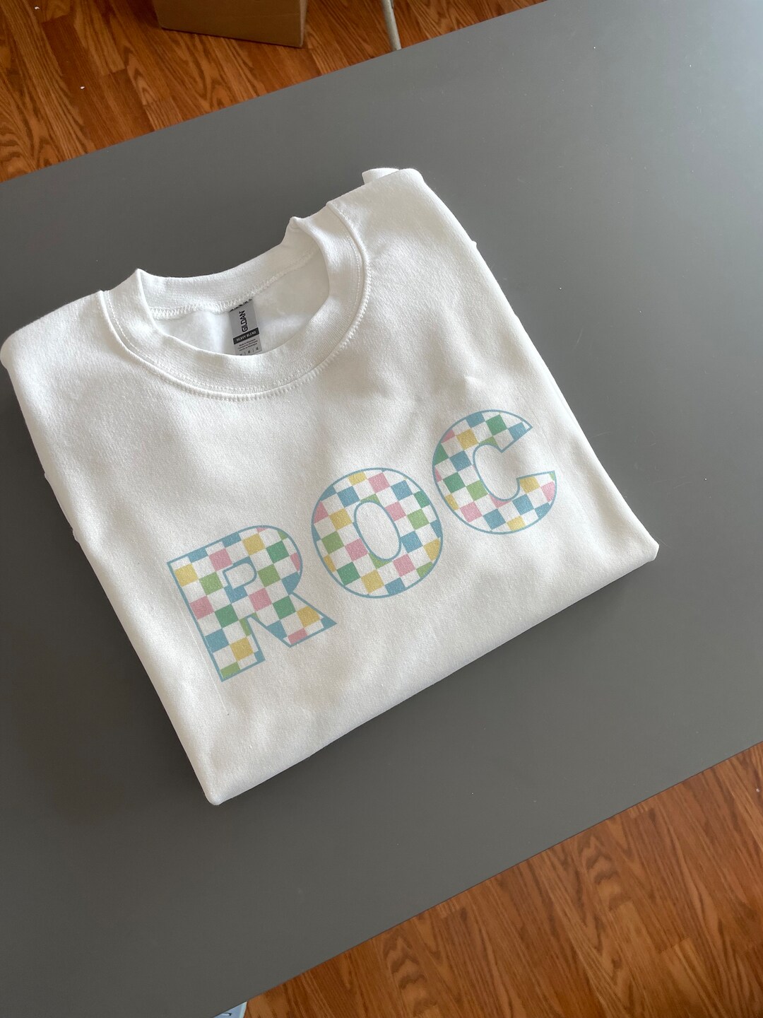 Rochester Check Sweatshirt | Rochester, NY | Spring, Pastel Crewneck ...