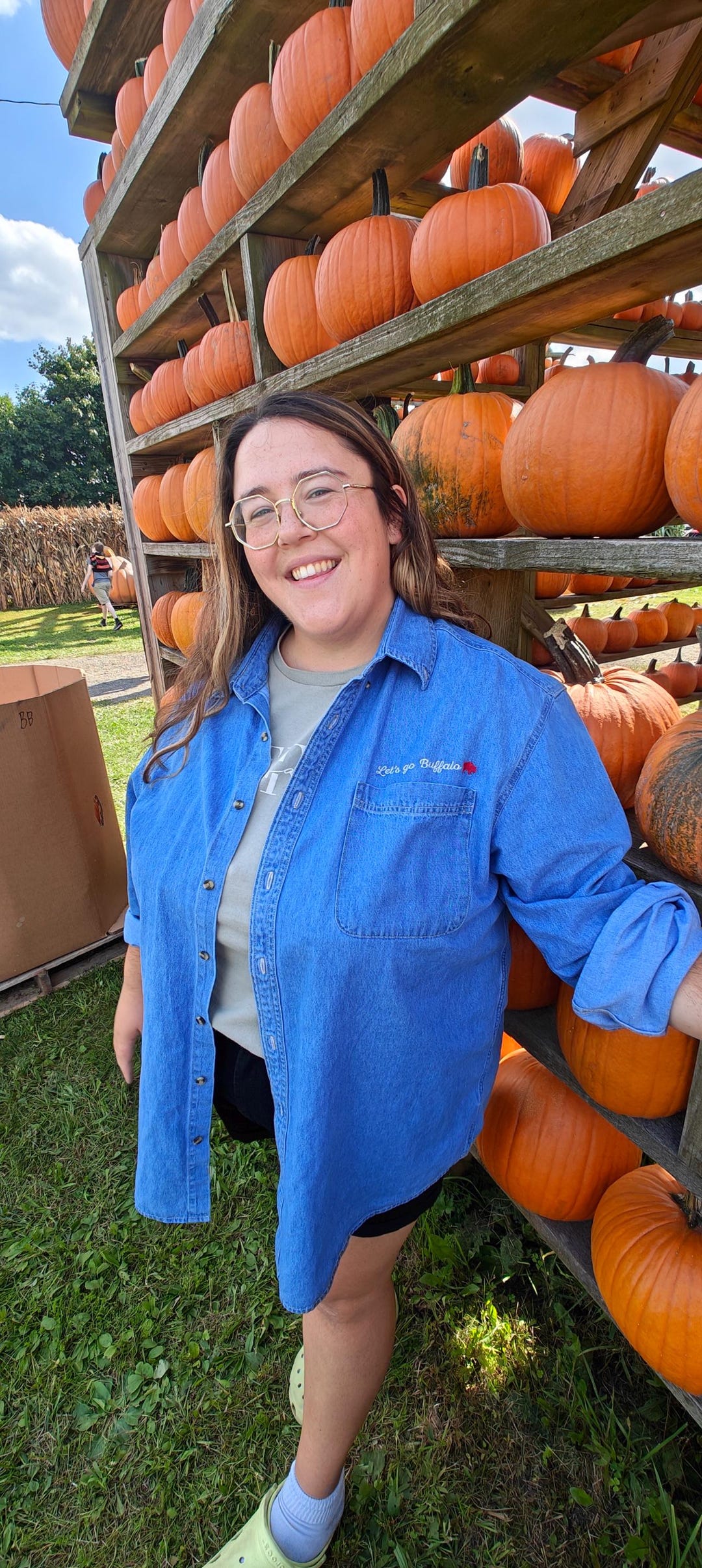 Vintage Style Buffalo Football Denim Shacket | Buffalo Football | Bills ...