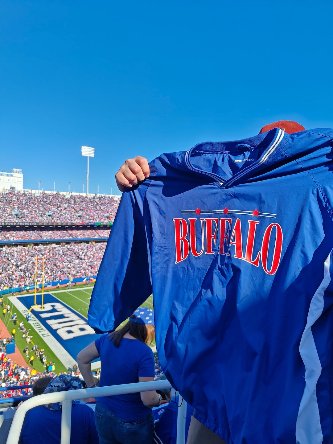 Vintage Style Buffalo Football Wind Breaker | Wind Shirt | Buffalo ...