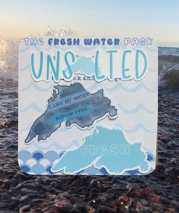 Lake Superior/freshwater Sticker Pack - Etsy