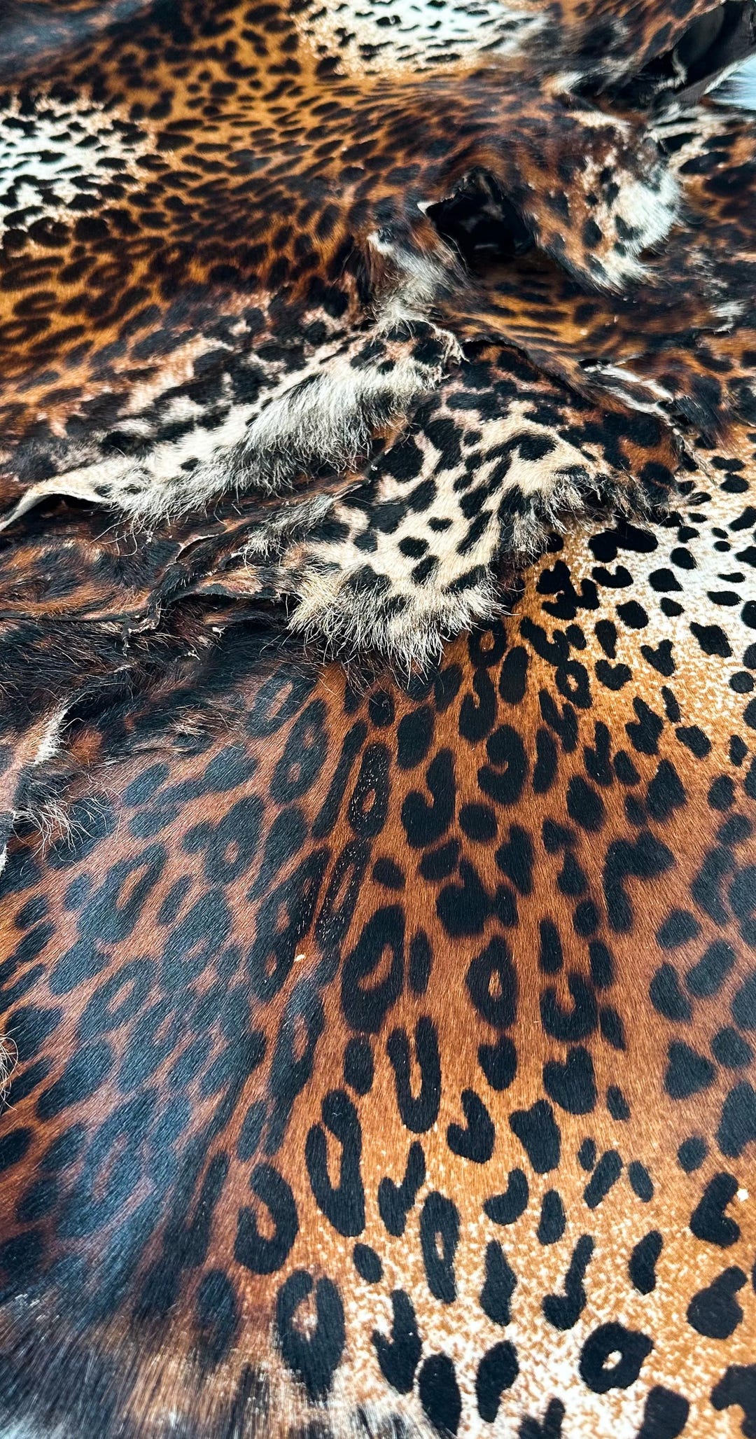 Genuine Leopard Print Goat Hide - Exotic Lightweight, Perfect for ...