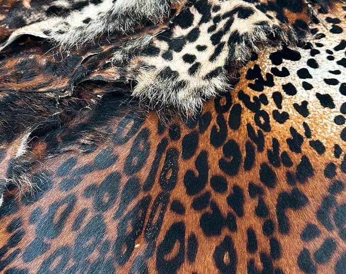 Genuine Leopard Print Goat Hide - Exotic Lightweight, Perfect for ...