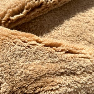Premium Shearling Hide for Upholstery Honey Sheepskin Leather for ...