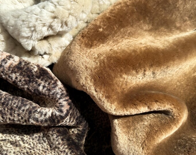 SALE Genuine Sheepskin Tan Brown Sheepskin Throw Chair Cover Rug ...