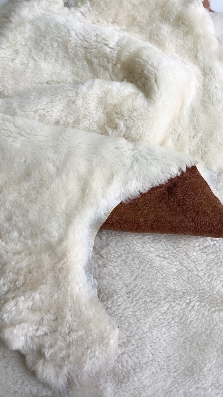 Natural Cream Tan Sheepskin Shearling Upholstery Sheepskin Rug - Etsy