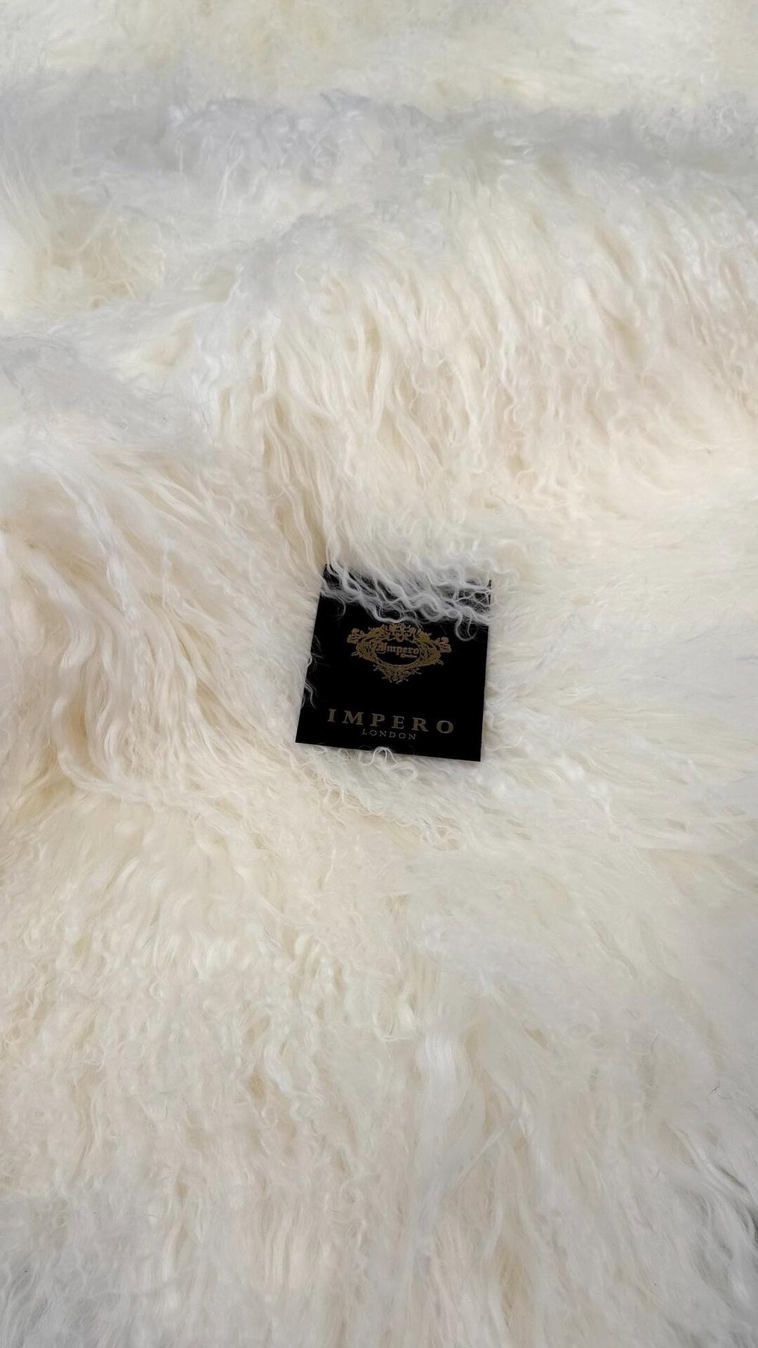 Premium Tibetan Mongolian Sheepskin - Curly White Hide for Coats ...