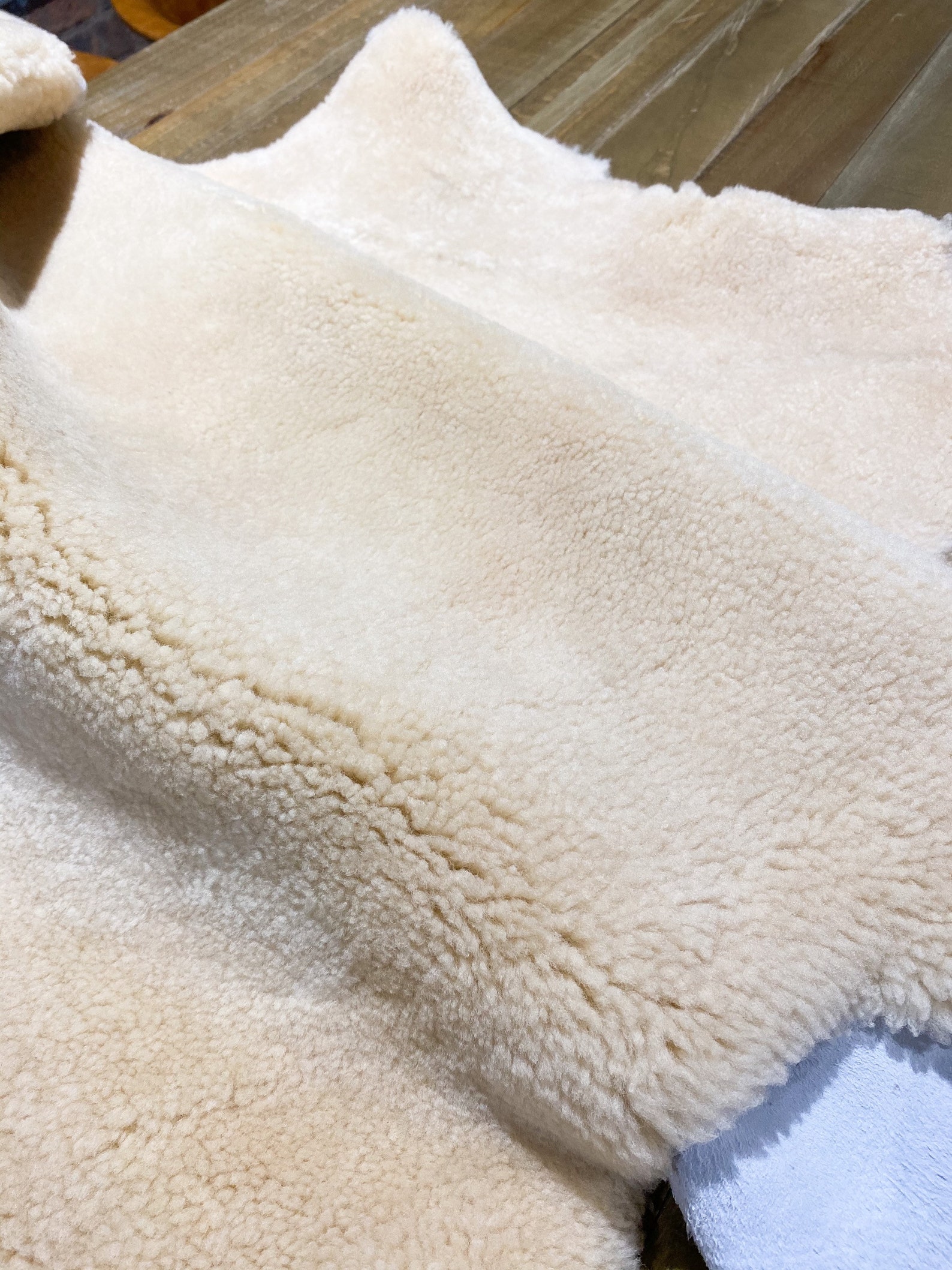 Genuine Natural Curly Australian Sheepskin Shearling Beige for - Etsy UK