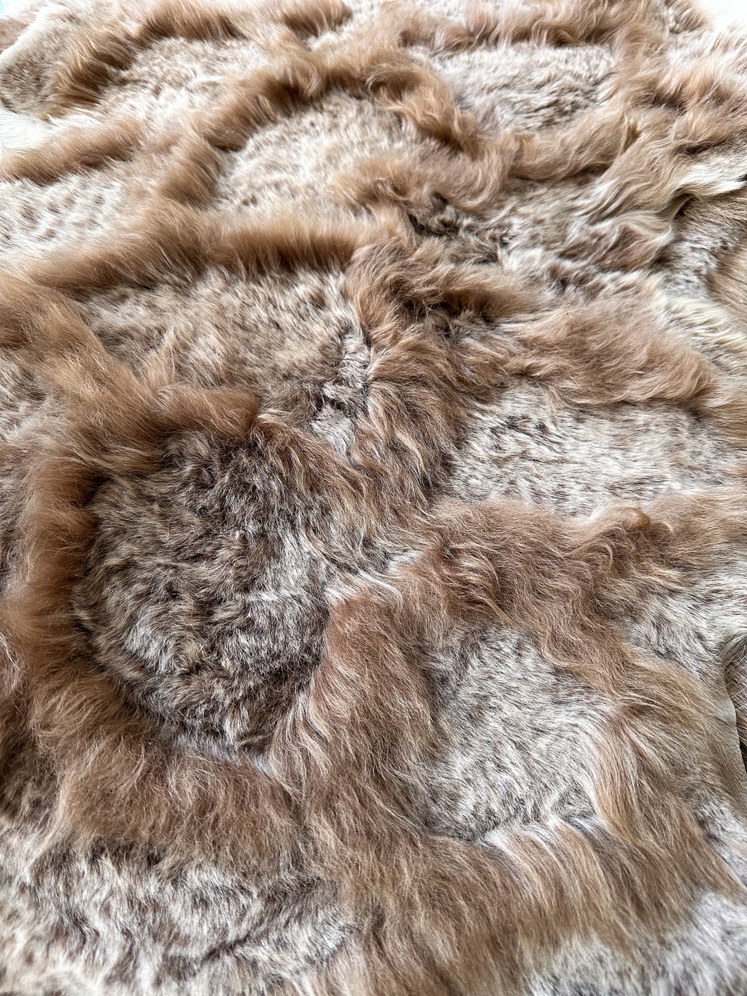 Mink Brown Luxury Sheepskin Fur Hide Skin Sheepskin for Gilet Sheepskin ...